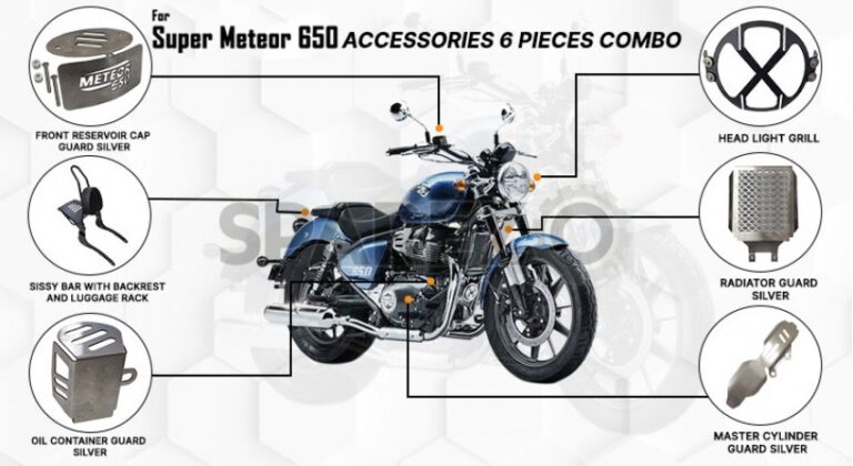 Modifications on Royal Enfield Super Meteor 650 - Sparezo Blog