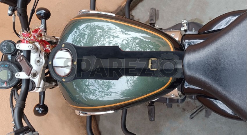 For Royal Enfield Super Meteor 650 Fuel Gas Tank Belt Black