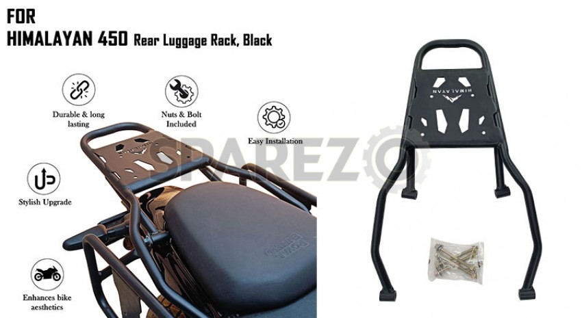 For Royal Enfield New Himalayan 450 Rear Luggage Rack Black