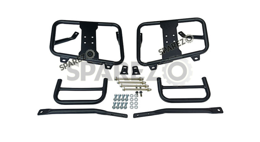 Fit For Royal Enfield New Himalayan 450 Canvas Pannier Black Bags With ...