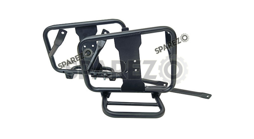 Fit For Royal Enfield New Himalayan 450 Canvas Pannier Black Bags With ...