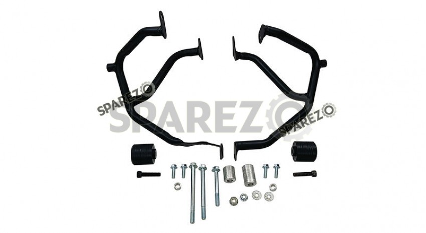 Fit For Royal Enfield Guerrilla 450 Large Engine Guard With Sliders Black