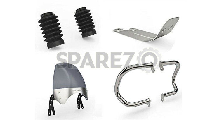 Royal Enfield Interceptor 650 Accessories Combo Pack 4 Pcs - Sparezo