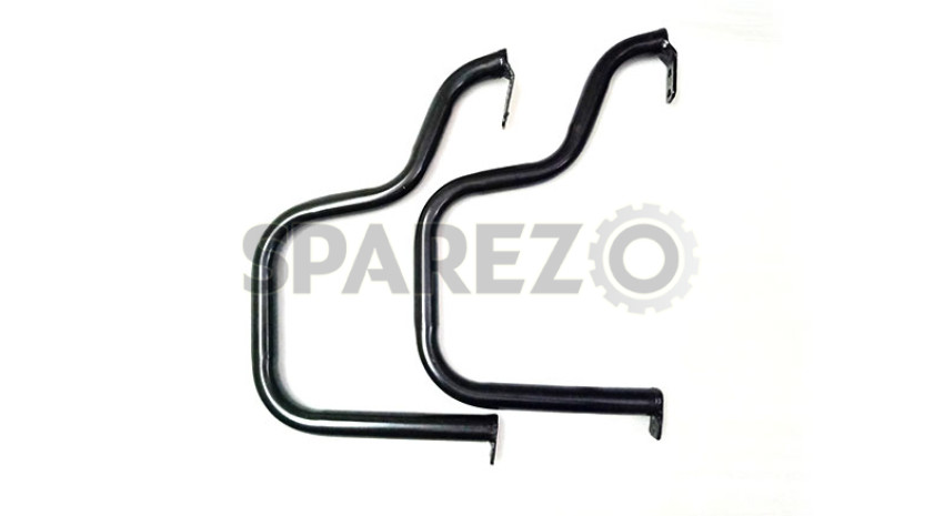 Royal Enfield Interceptor 650cc Engine Leg Guards Set Black - Sparezo