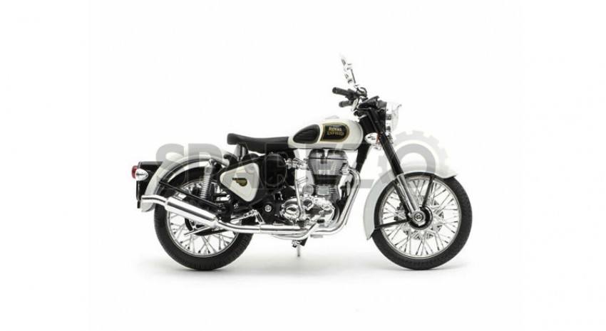 Royal Enfield Classic 350 1:12 Scale Model Ash Color