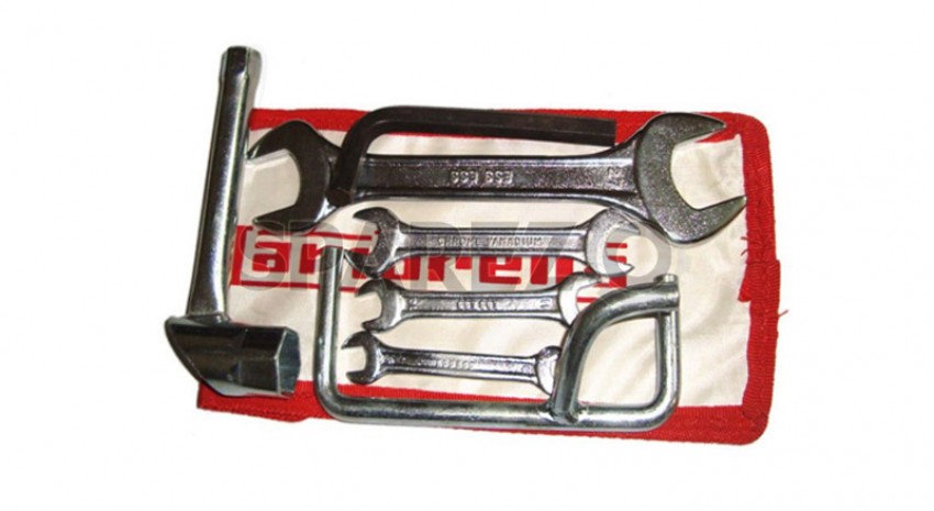 Lambretta Scooter Tool Kit Complete Set 7 Pieces With Pouch - Sparezo