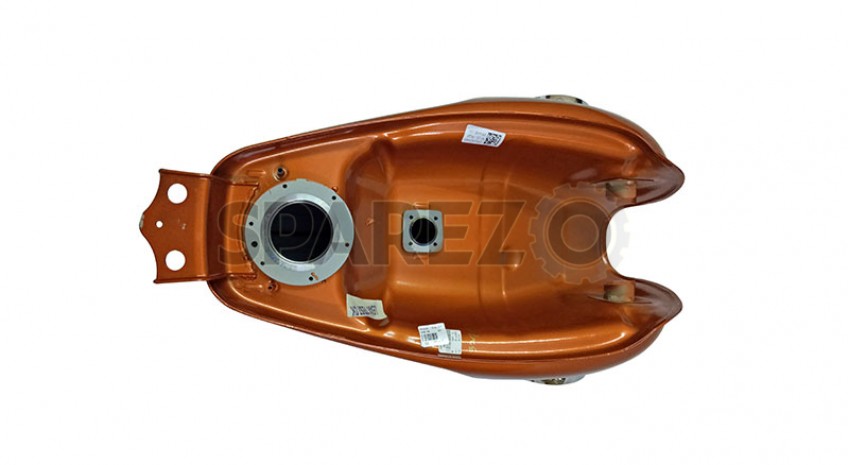 Genuine Royal Enfield Interceptor 650 Orange Crush Petrol Gas Fuel Tank ...