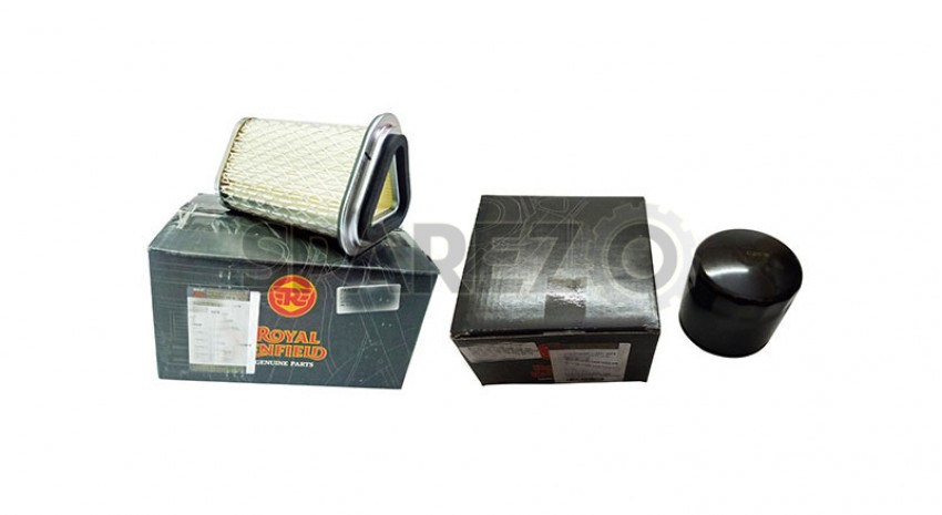 Genuine Royal Enfield Interceptor 650 Air Filter and Oil Filter Element ...
