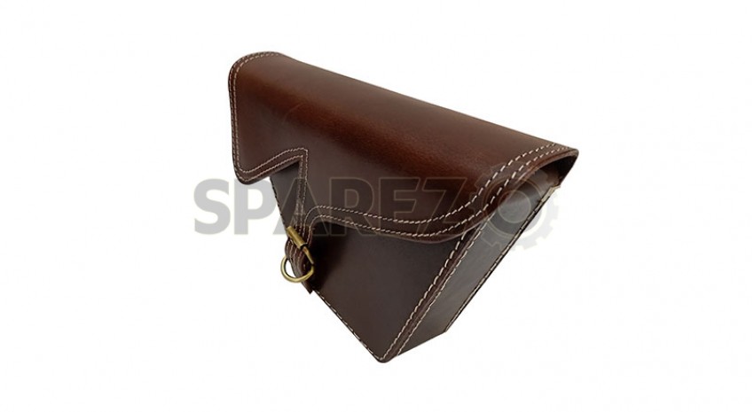 Royal Enfield GT And Interceptor 650 Side Panel Bag Genuine Leather Brown