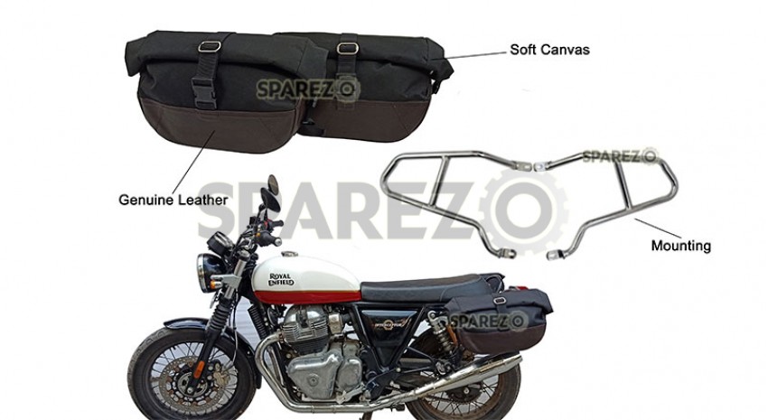 Royal Enfield GT Continental And Interceptor 650cc Soft Pannier Bags ...