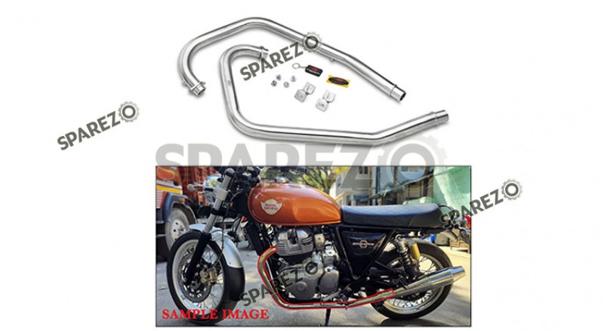 Royal Enfield GT And Interceptor 650cc Red Rooster Header Bend Pipe ...