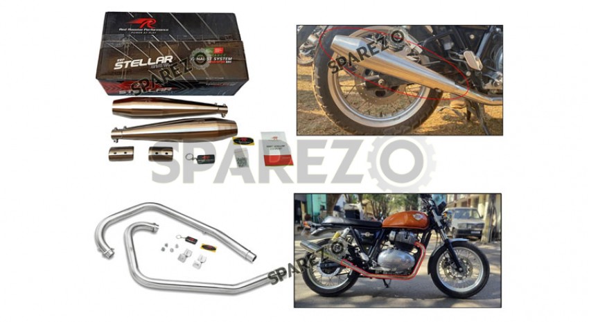 Royal Enfield GT And Interceptor 650cc Red Rooster Header Bend Pipe ...