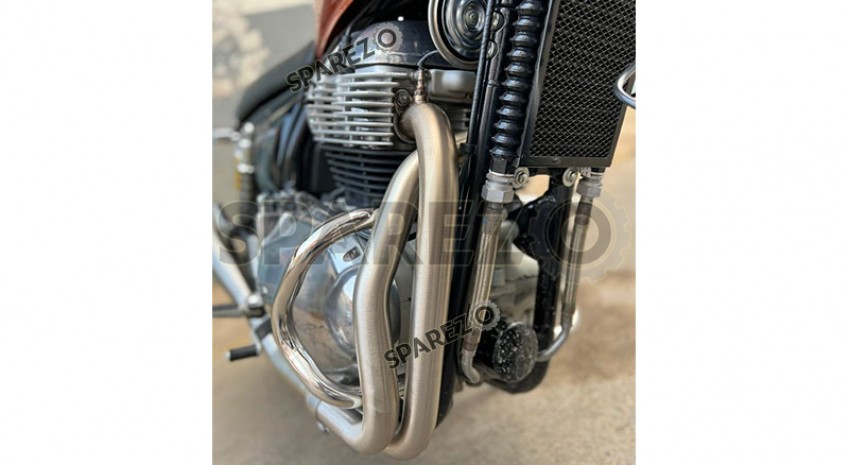 Royal Enfield Interceptor And GT 650 AEW SS 2in1 Exhaust Silencer Matt ...