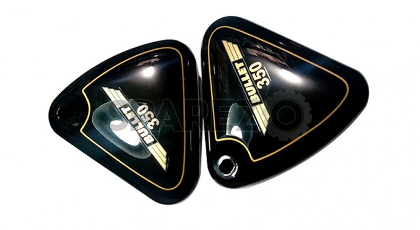 Royal Enfield Genuine Black Painted Lid Tool Boxes - Sparezo